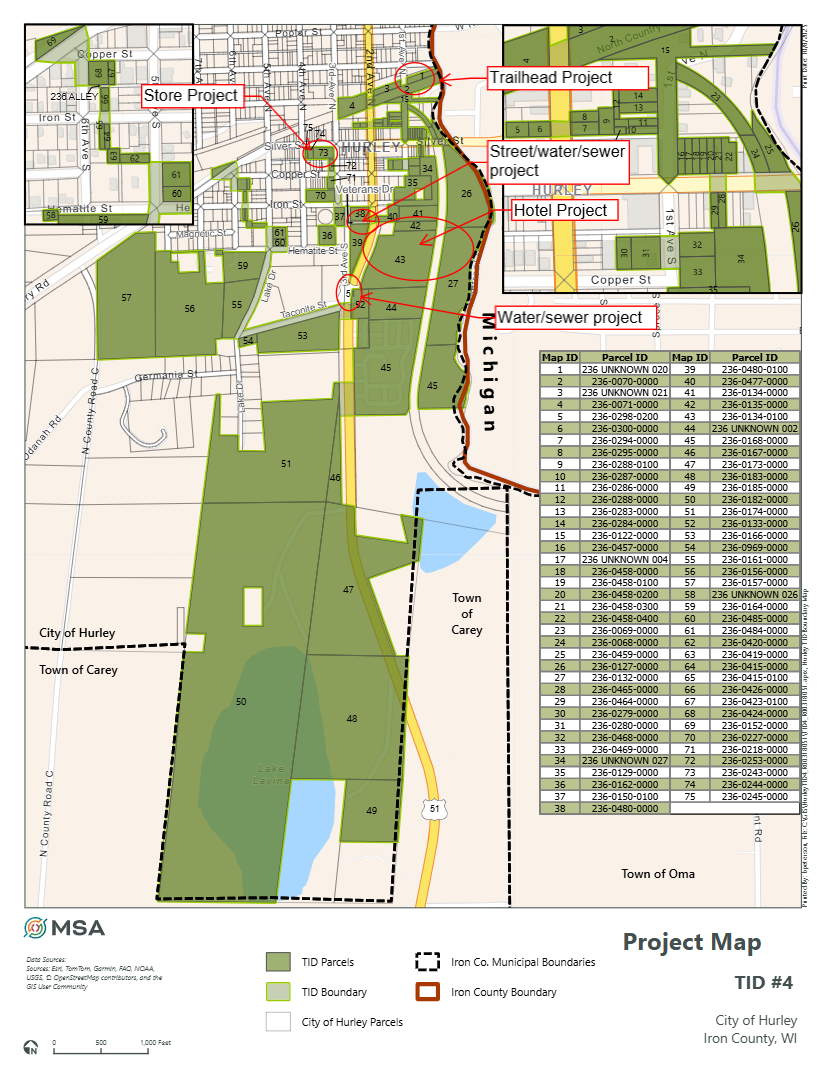 Hurley Tax Increment District #4 Town Hall Recap – Extension Iron County
